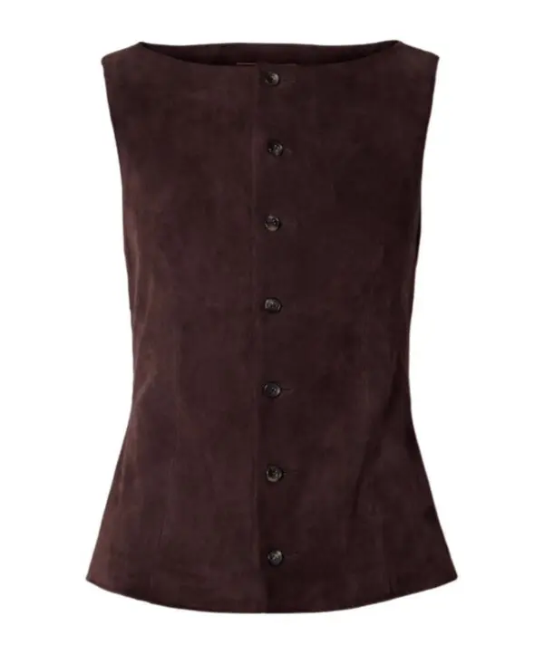 Stouls Suede Vest - Black