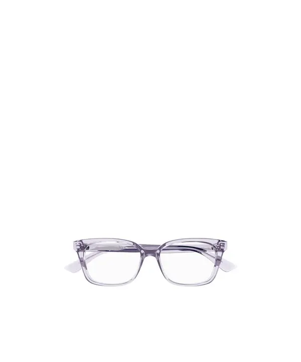 Alexander McQueen Square Frame Eyeglasses - Purple