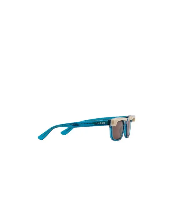 Gucci Rectangular Frame Sunglasses - Gray