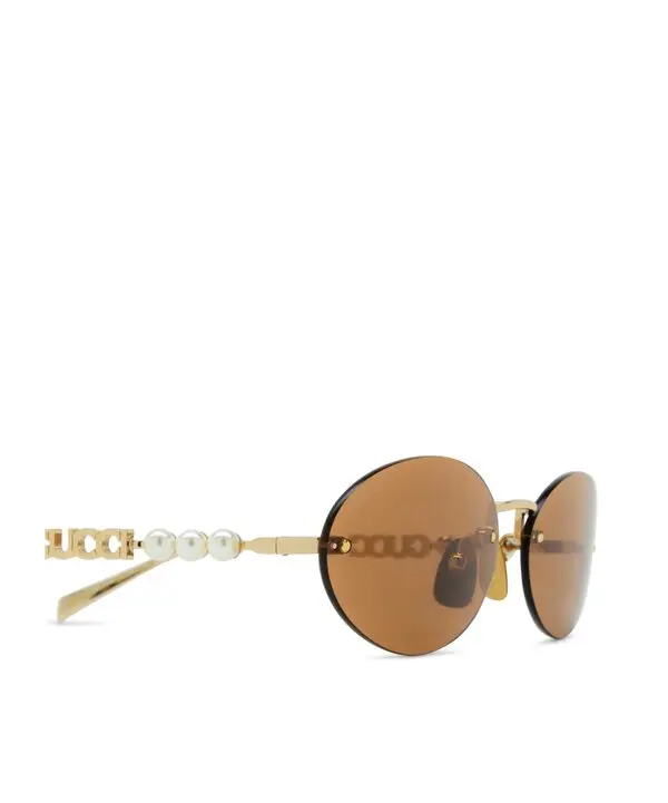 Gucci Oval Frame Sunglasses