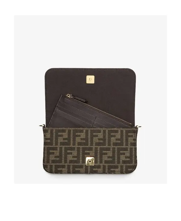 Fendi Fendigraphy Ff Jacquard Chain-linked Wallet