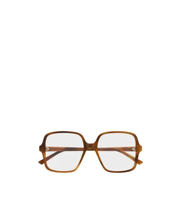 Gucci Square Frame Glasses - Brown