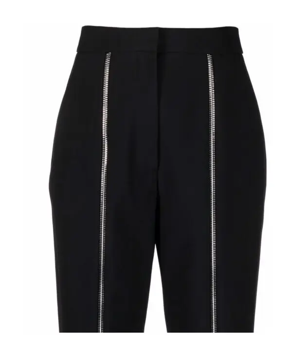 Alexander McQueen Zip Detail High-waisted Trousers