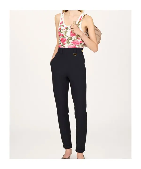 Chloé Henley Floral Print Tank Top - Multicolor