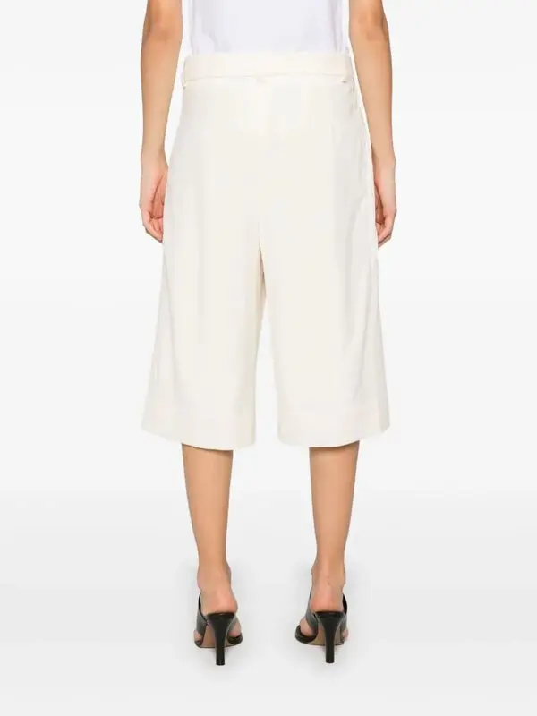 Wardrobe.NYC Pleated Detail Shorts - White