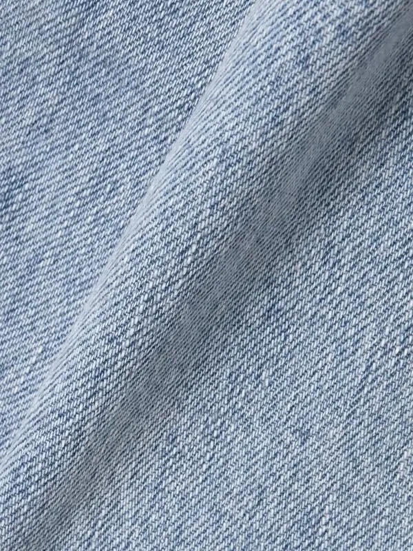 Wardrobe.NYC Strapless Denim Corset Top - Gray