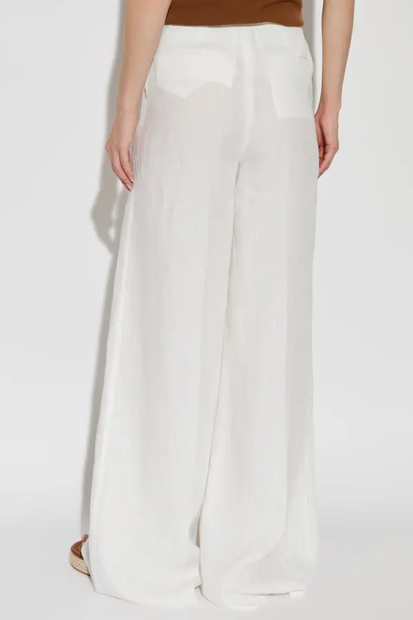 Max Mara Wide-leg Trousers - White