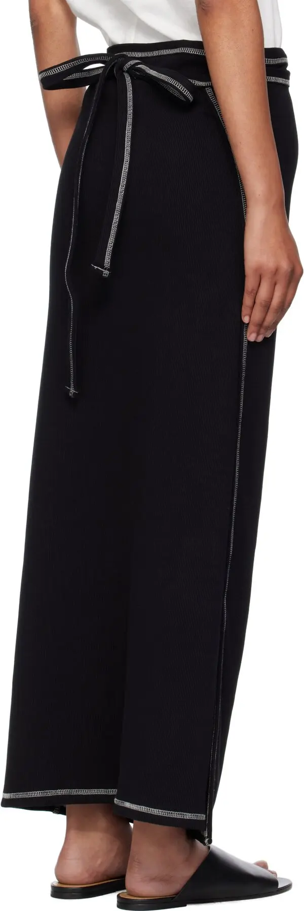 BASERANGE Brig Wrap Skirt - Black