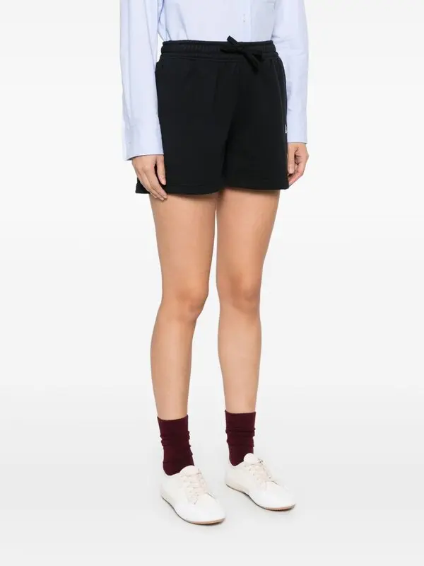 Maison Kitsuné Baby Fox-patch Drawstring Shorts - Black