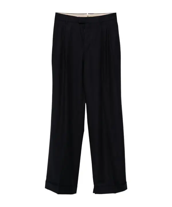 BERWICH Simonadr High-waisted Pants - Navy Blue