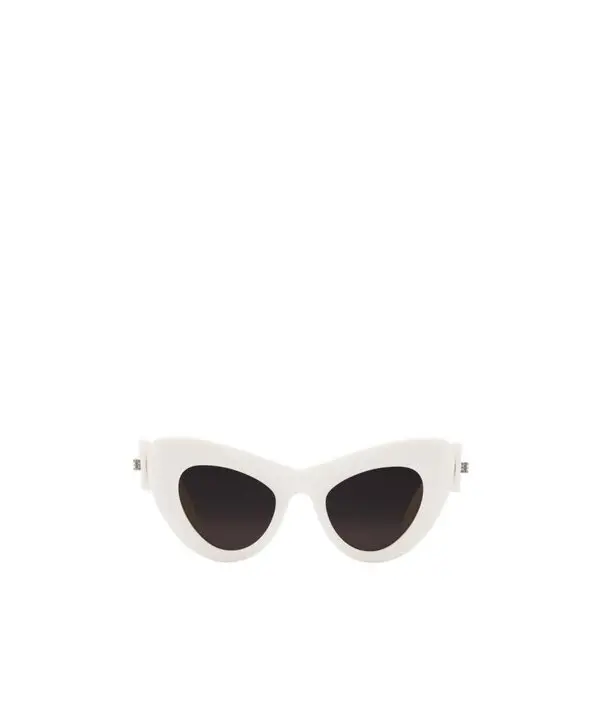 Balenciaga Oversize Cat Eye Sunglasses - White