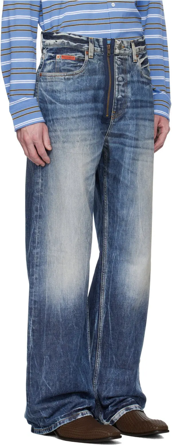 Martine Rose Wide-leg Jeans - Gray