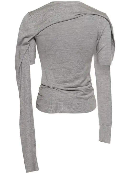 Acne Studios Asymmetrical Crew Neck Top