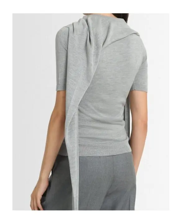 Acne Studios Asymmetrical Crew Neck Top