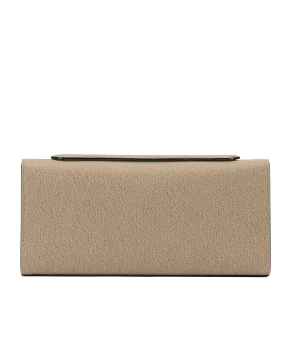 VALEXTRA Iside Clutch Bag With Removable Shoulder Strap - Beige
