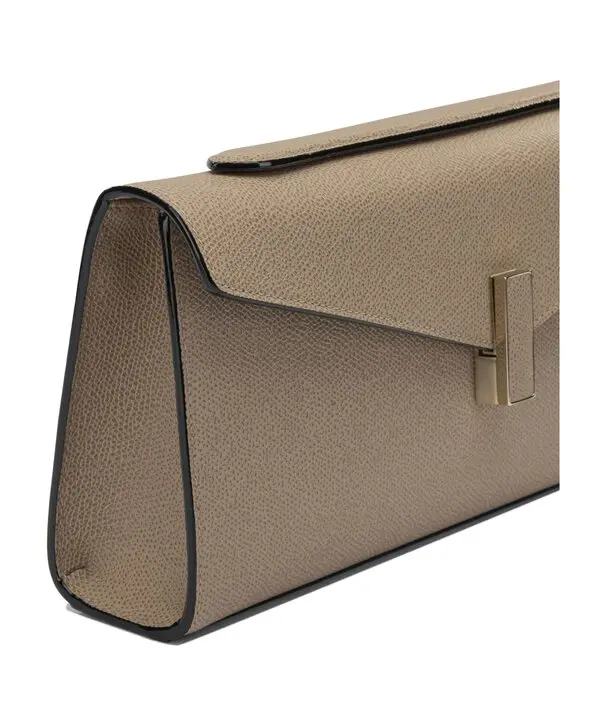 VALEXTRA Iside Clutch Bag With Removable Shoulder Strap - Beige