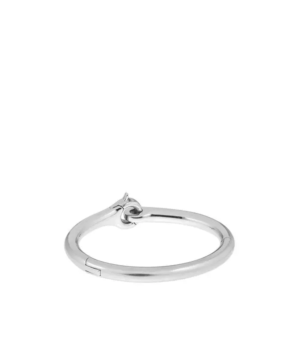 Balenciaga Logo Engraved Bangle Bracelet