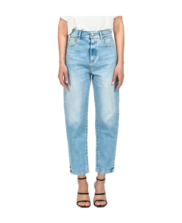 Icons Name Faded Zipper Denim Pants