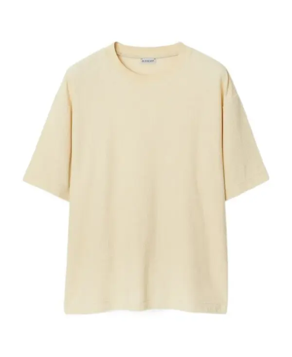 Burberry Equestrian Knight Printed Crewneck T-shirt - Nude