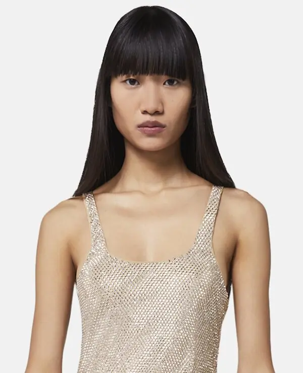 Stella McCartney Sleeveless Metallic Dress