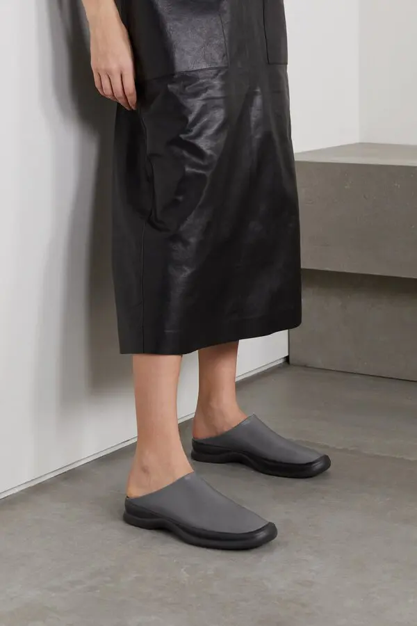 THE ROW Town Leather Clogs