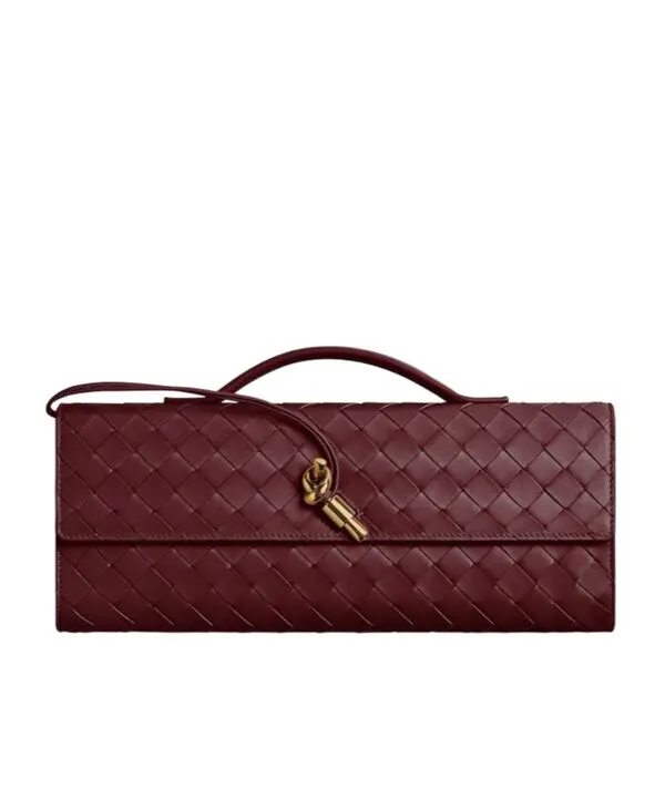 Bottega Veneta Andiamo Clutch Bag - Barolo