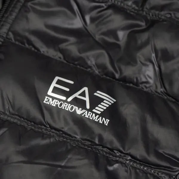 EA7 Quilted Logo Down Jacket