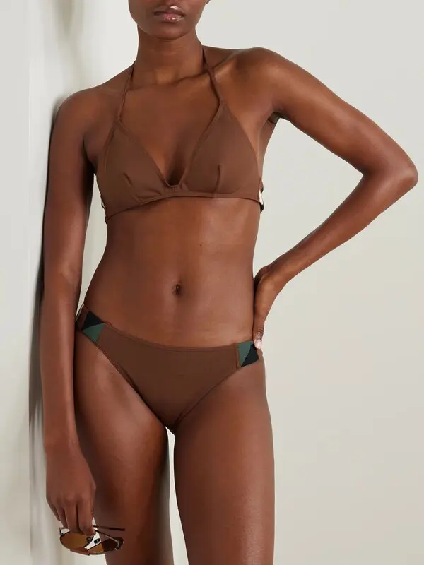 ERES Cubisme Patchwork Triangle Bikini Top