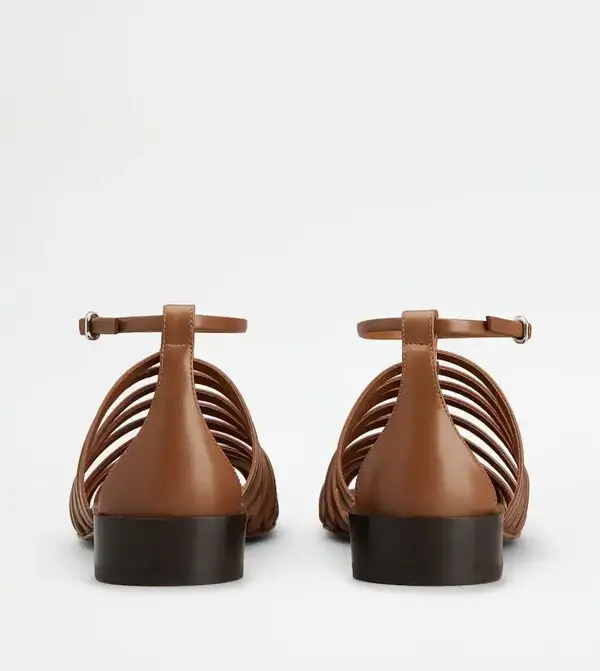 TOD'S Ankle Strap Sandals - Brown