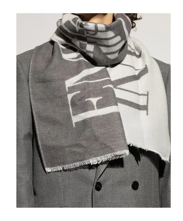 Emporio Armani Two-toned Scarf - Black