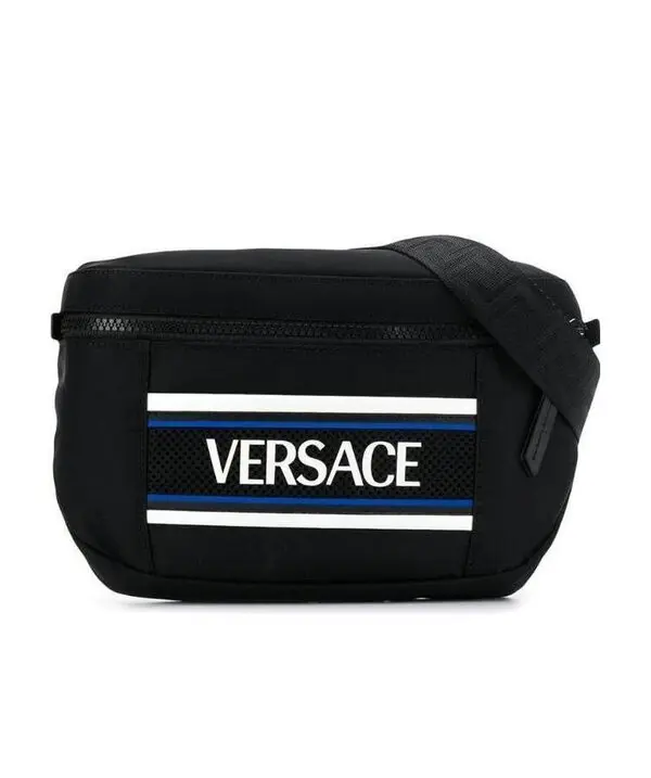 Versace Logo Waist Bag - Black