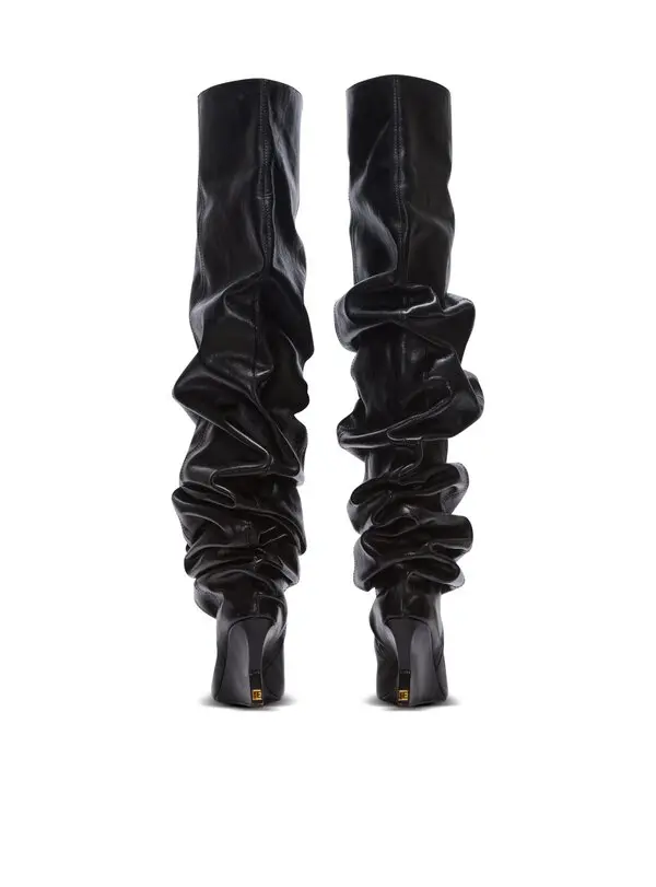 Balmain Wedge Thigh-high Boots