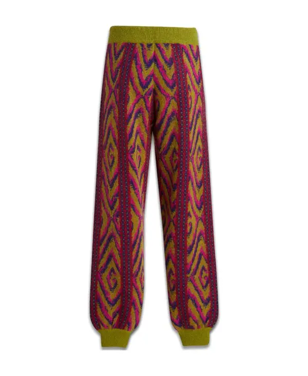 Gucci Patterned Jacquard Drawstring Pants - Brown