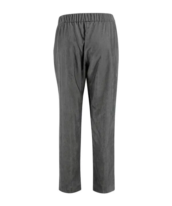 Herno Drawstring Ribbed Trousers - Black