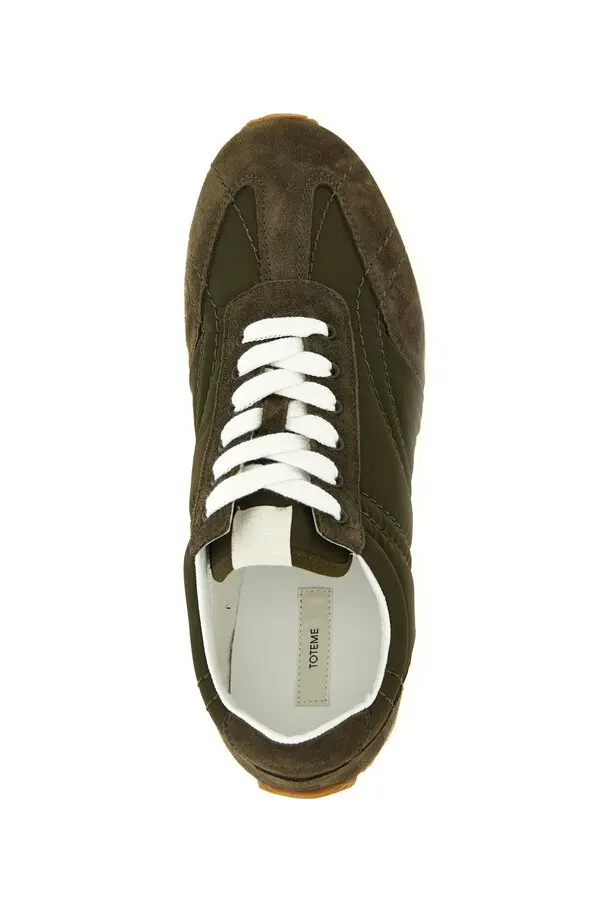 TOTEME Quilted Lace-up Sneakers - Black