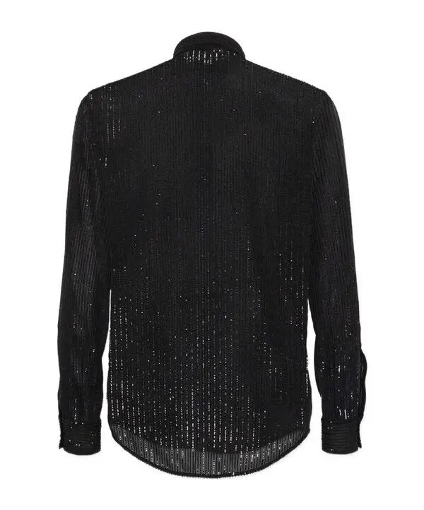 Dsquared2 Long Sleeve Embellished Shirt