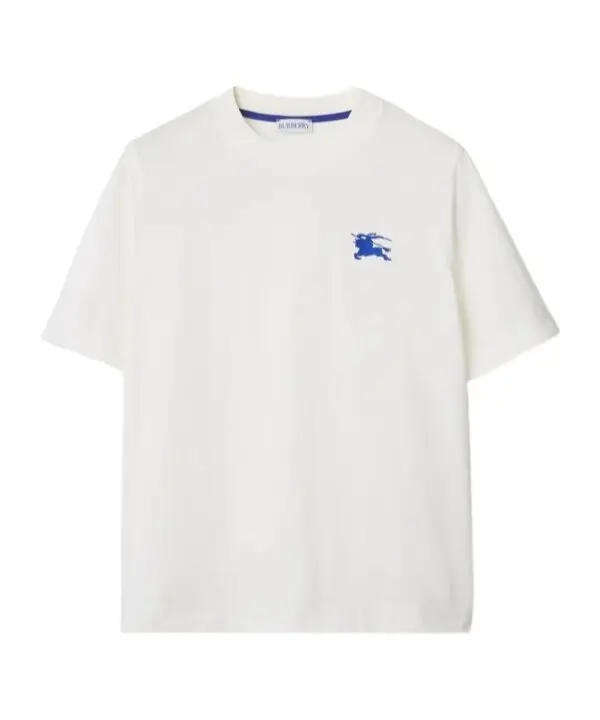 Burberry Embroidered Crewneck T-shirt - Gray
