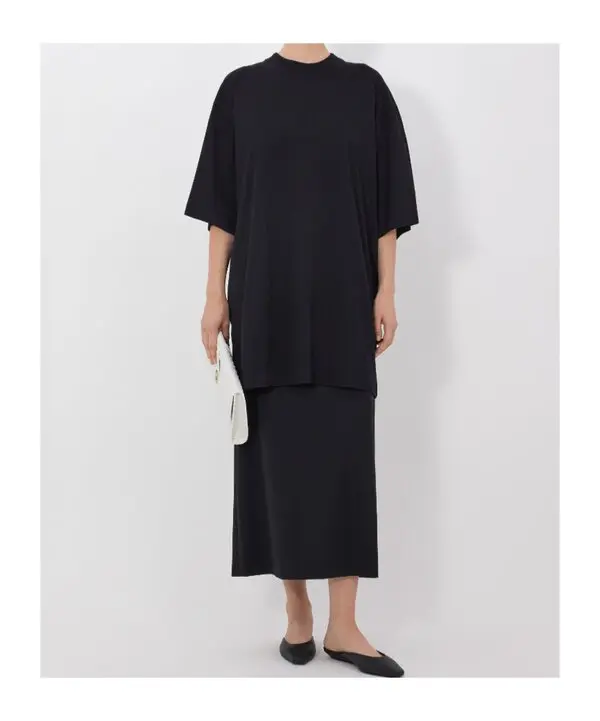 Loulou De Saison Ayaz Oversized T-shirt Dress - Black