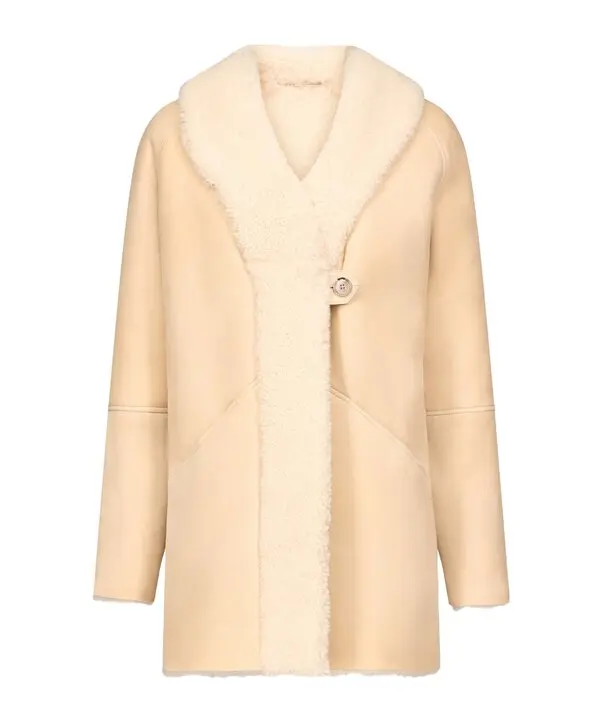 Loulou De Saison Isak Hooded Coat - Nude