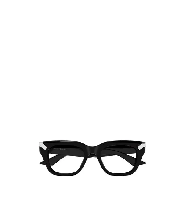 Alexander McQueen Square Frame Eyeglasses - Black