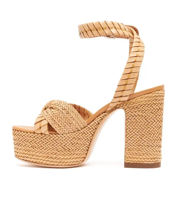 Casadei Interwoven Knot Platform Sandals
