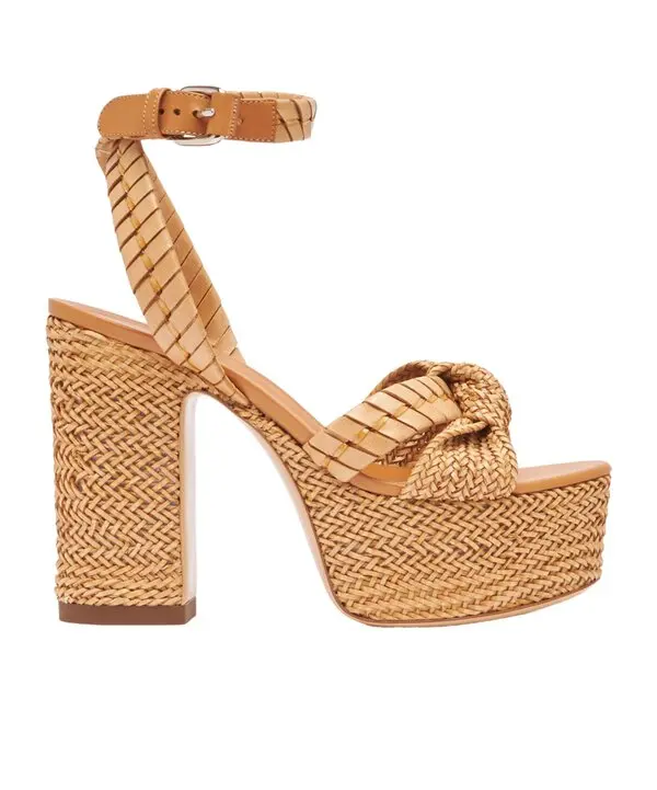 Casadei Interwoven Knot Platform Sandals