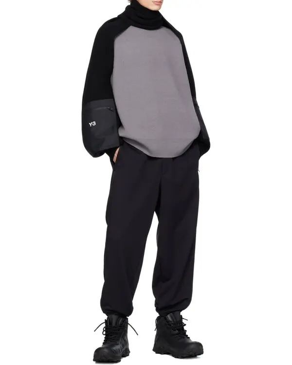Y3 Ribbed Knit Crewneck Sweater