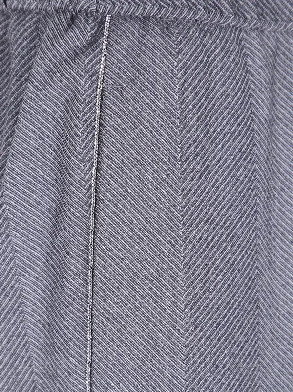 Peserico Herringbone Elasticated-waist Trousers - Gray
