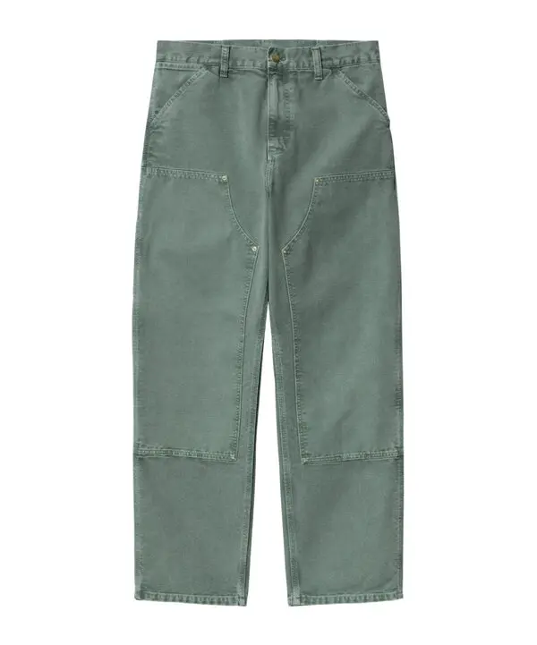 Carhartt Work In Progress Double Knee Relaxed Straight Fit Pants - Green