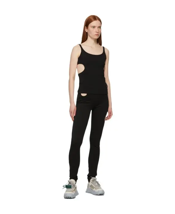 Off-White Logo Cutout Ribbed Tank