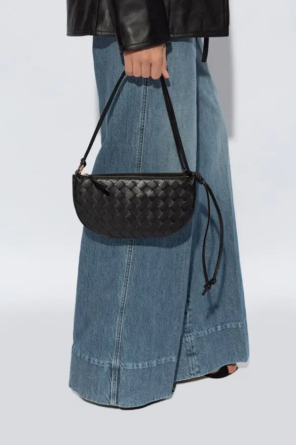 Bottega Veneta Gemelli Woven Leather Shoulder Bag