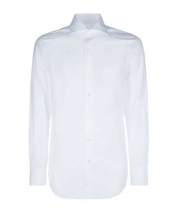 FINAMORE 1925 Classic Long-sleeve Shirt - White