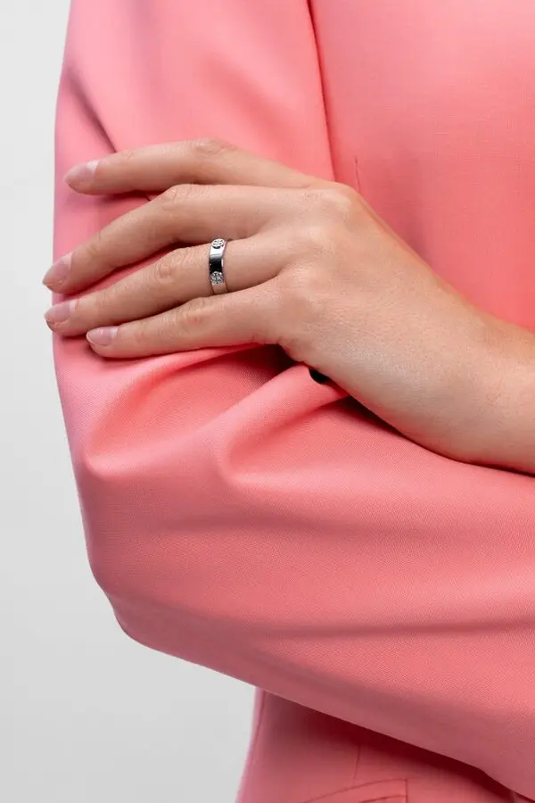 Tory Burch Miller Stud Ring - Gray