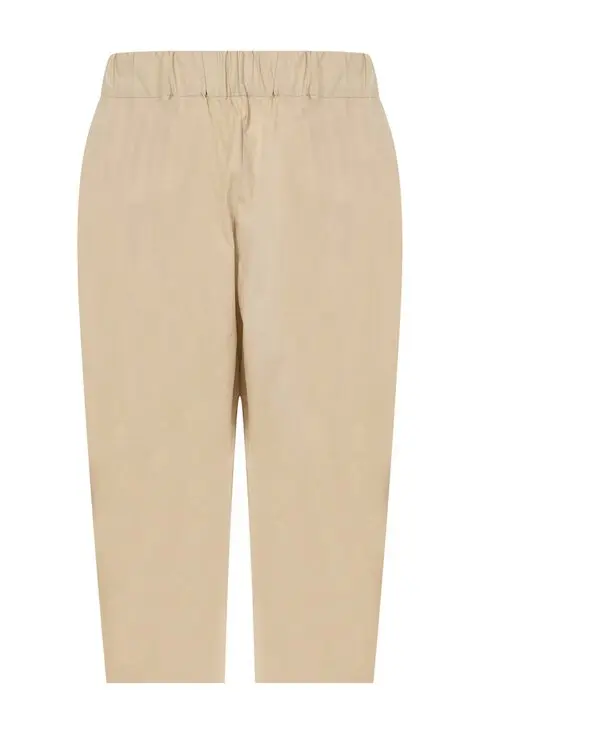 LANEUS Elasticated Waist Trousers With Logo Detail